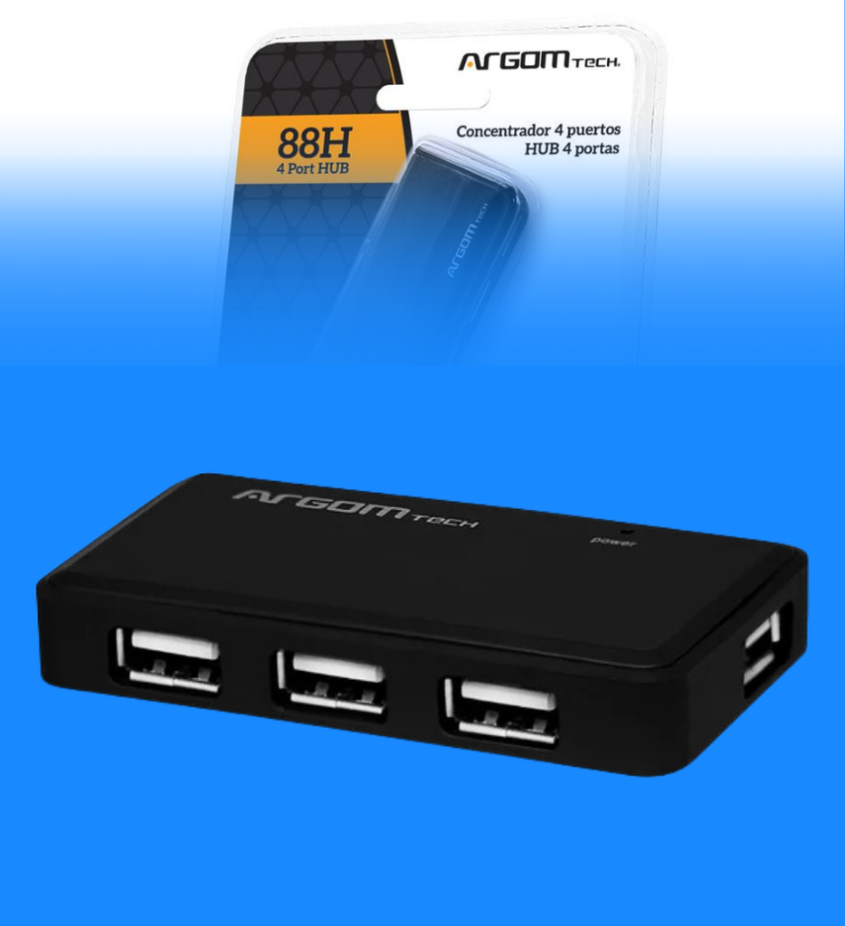 Mini HUB Argom ARG-UB-0088 88H 4 Puertos USB 2.0 | TERA